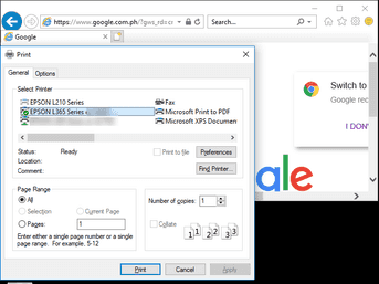 Internet Explorer error unable to print - Error Solutions
