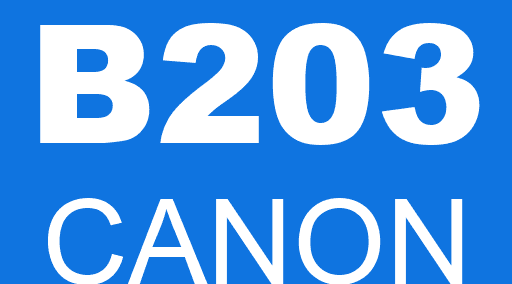 How do I fix the Canon B203 error? - Error Solutions