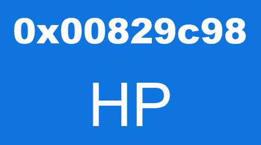 How do I fix an HP error code 0x00829c98? - Error Solutions